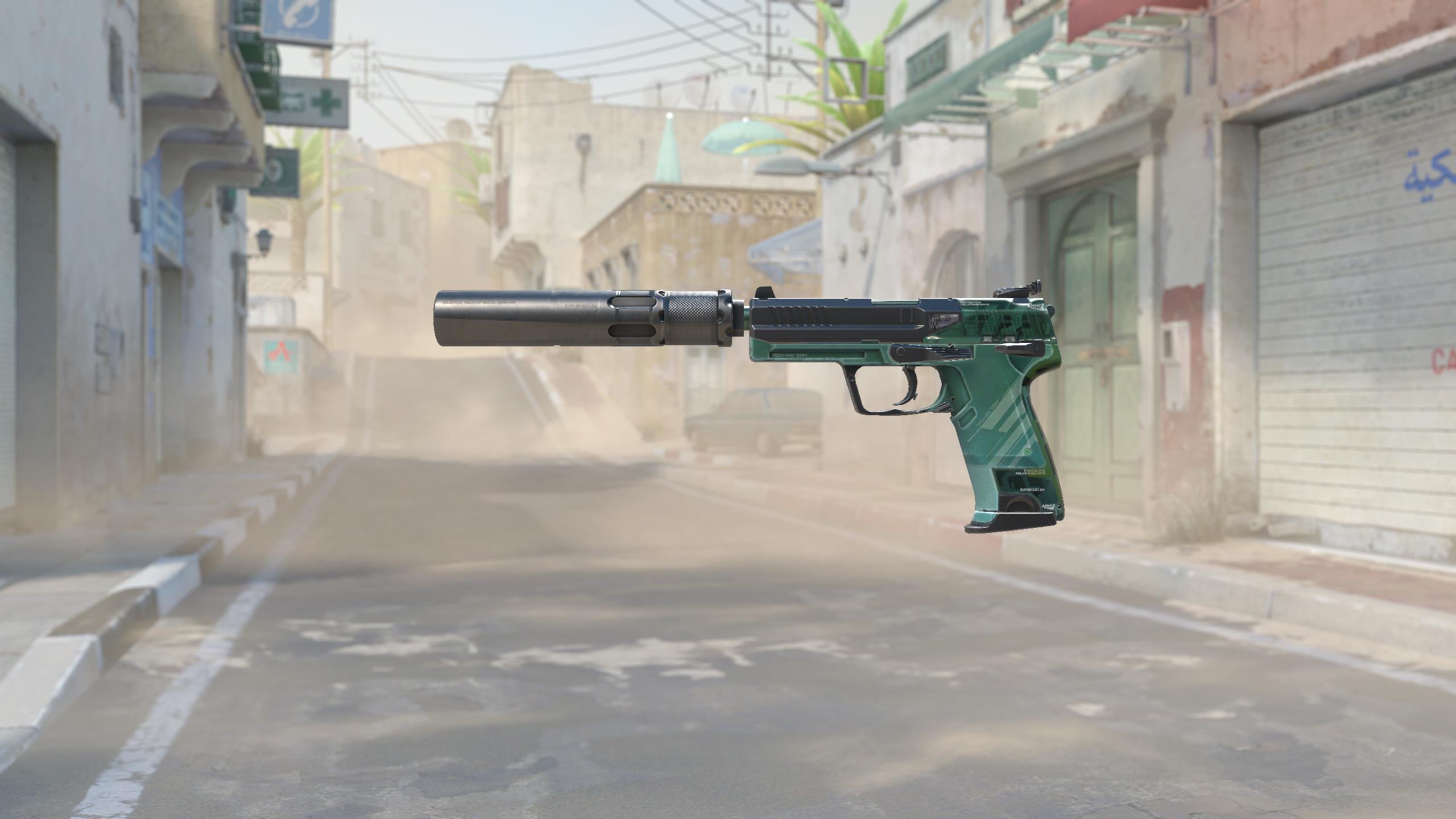 USP 消音版 | PC-GRN (略有磨损)饰品交易|CS2饰品交易平台-ECO饰品交易划算！！！